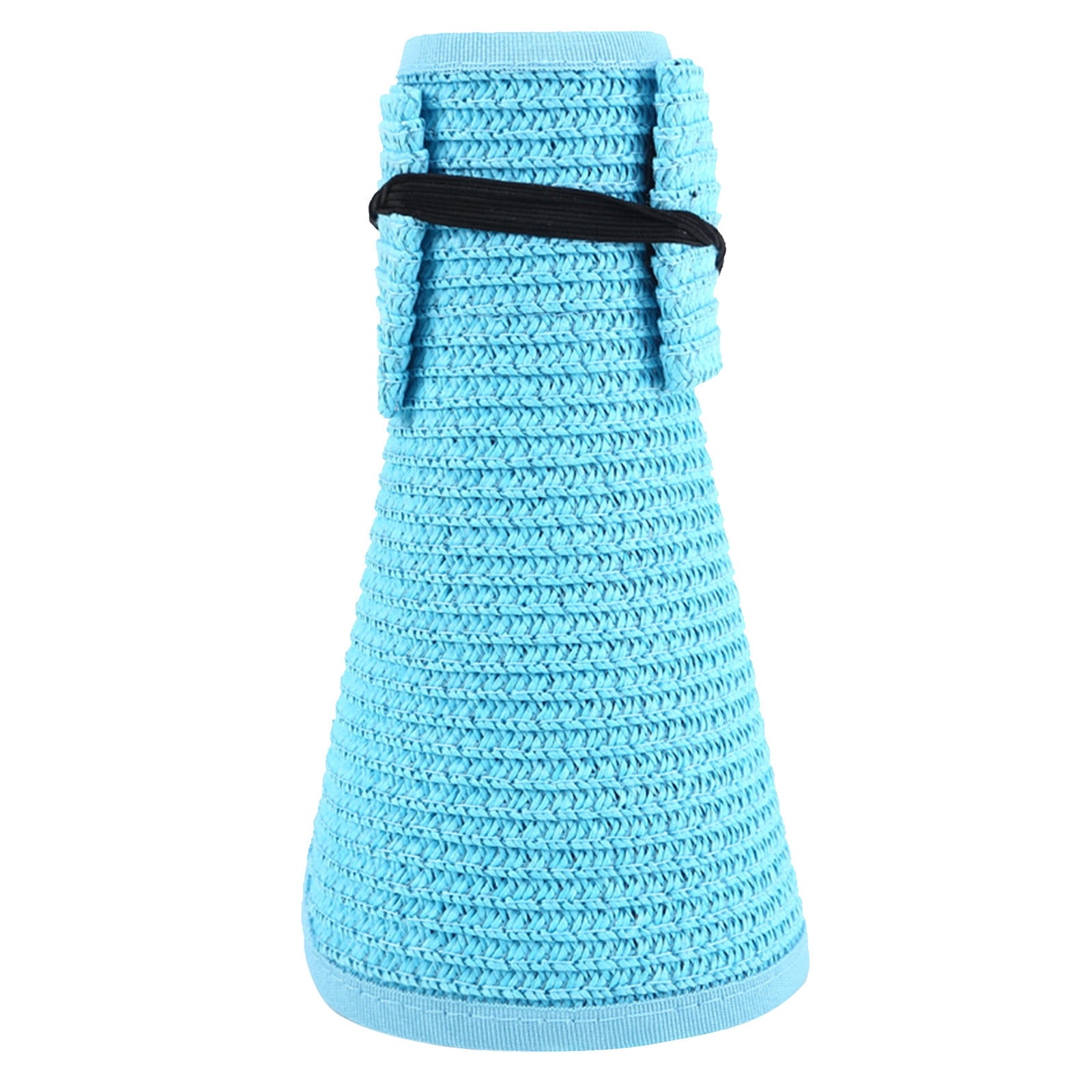 Tao Straw Sun Visors For Women, Wide Brim Roll-Up Sun Hat, Topless ...