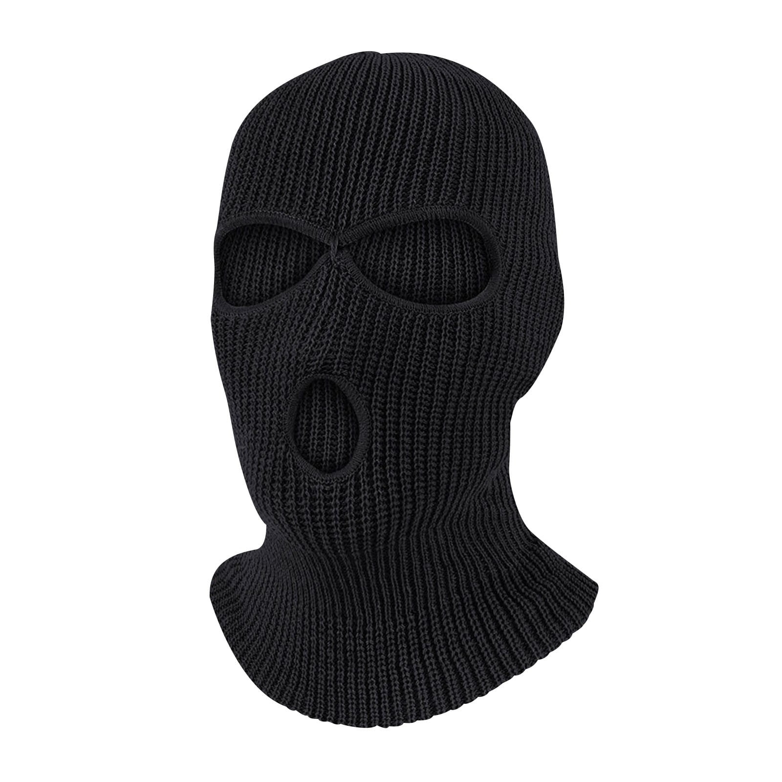 Tao Tao 3 Hole Ski Mask, Knitted Balaclava Face Mask, Winter Full Face ...