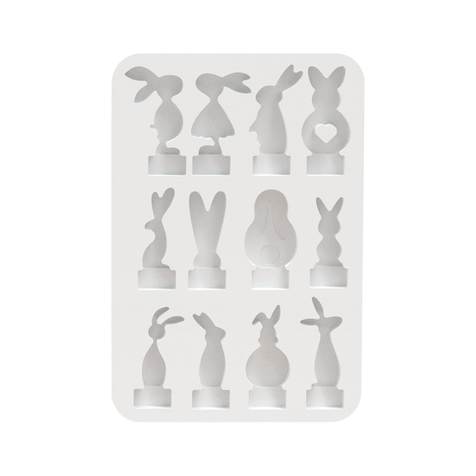 Tao Tao 3D Rabbit Silicone Moulds Casting Moulds Easter, Spring Easter ...