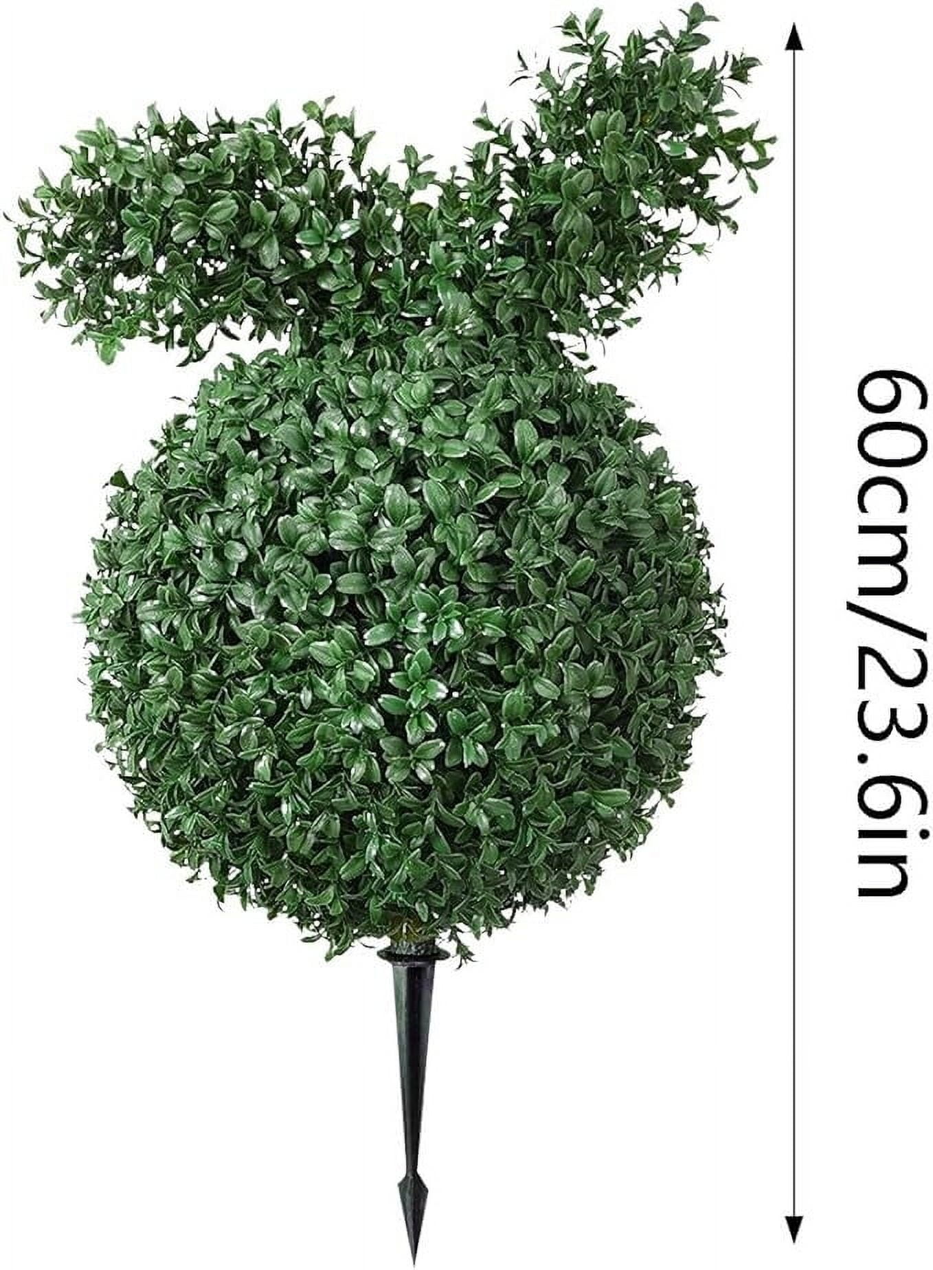 Tao Tao Artificial Bunny-Shaped Topiary Tree with Boxwood Ball Tree ...