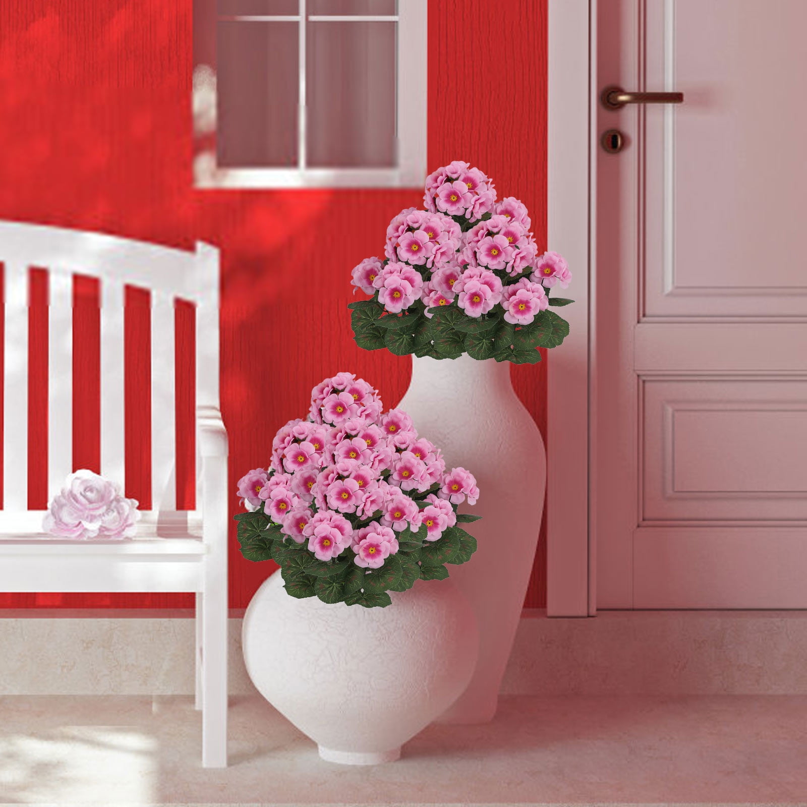 Tao Tao Artificial Geranium Flowers For Outdoors Plastic Geraniums ...