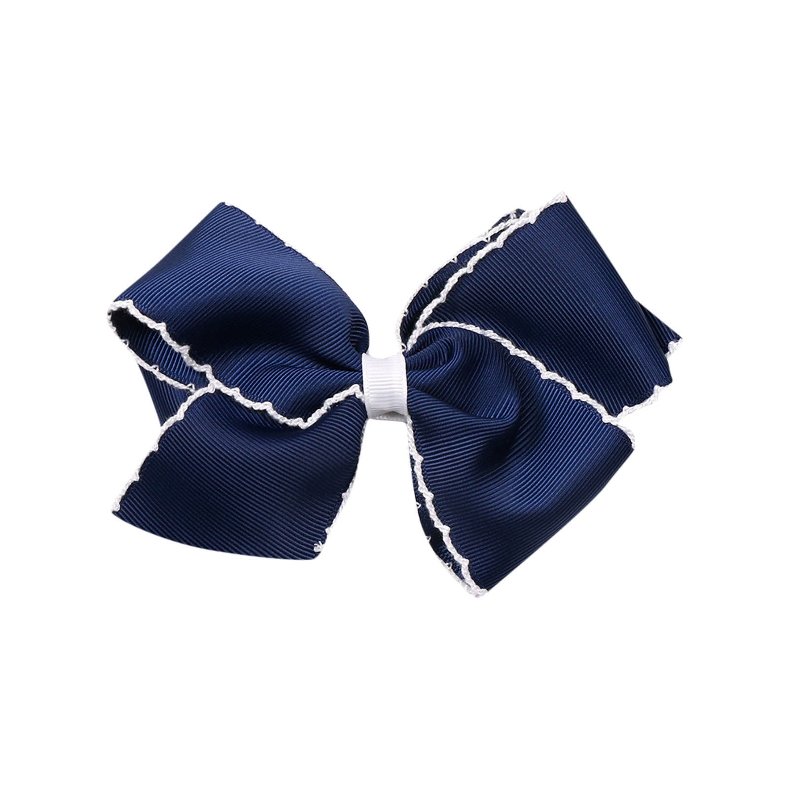 Tao Tao Baby Girls' Classic Grosgrain Moonstitch Edge Hair Bow On A Wee ...