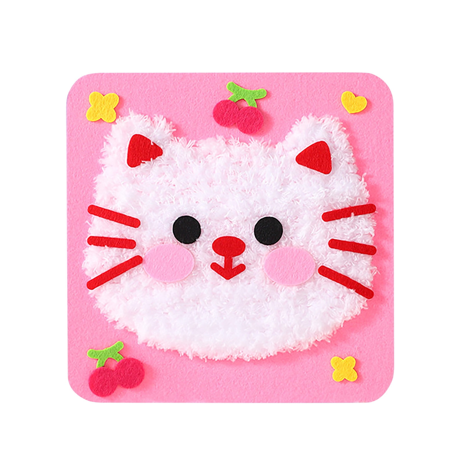 Tao Tao Cartoon Cat Felt Embroidery Stitching Felt Sewing Crafts ...