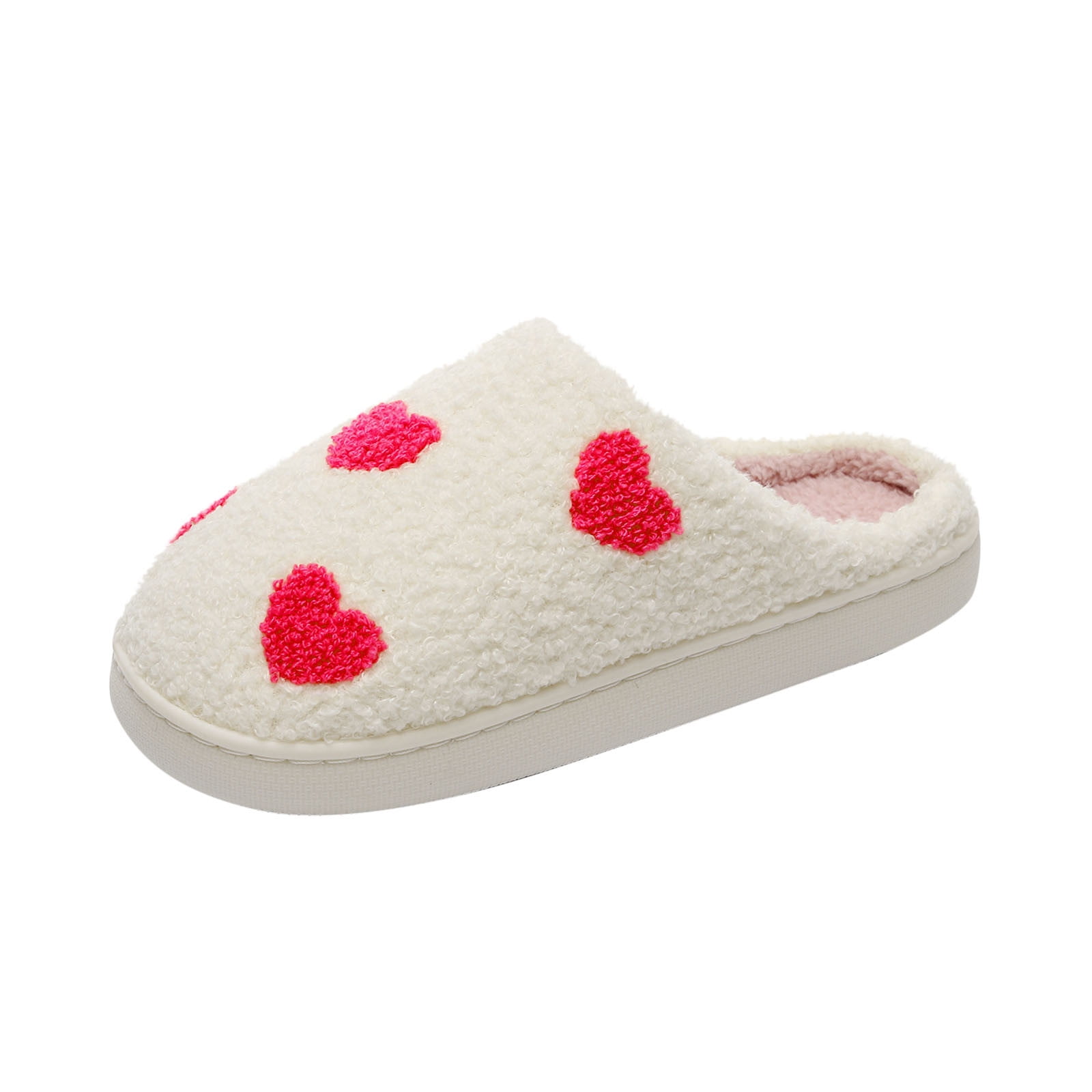 Tao Tao Cartoon Slippers For Women Men Cute Slippers Plush Warm Slip-On ...