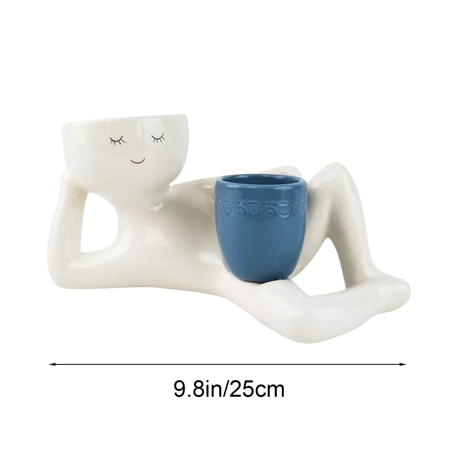 Tao Tao Cute Plant Pot Humanoid Resin Flower Pot Succulent Cactus ...