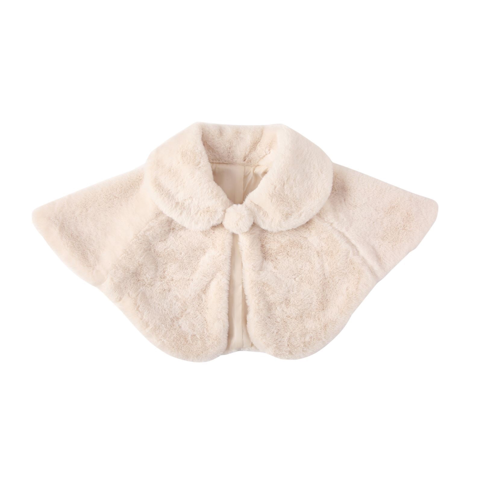 Tao Tao Girls Faux Fur Cape, Flower Girl Princess Cape In Winter Cozy ...
