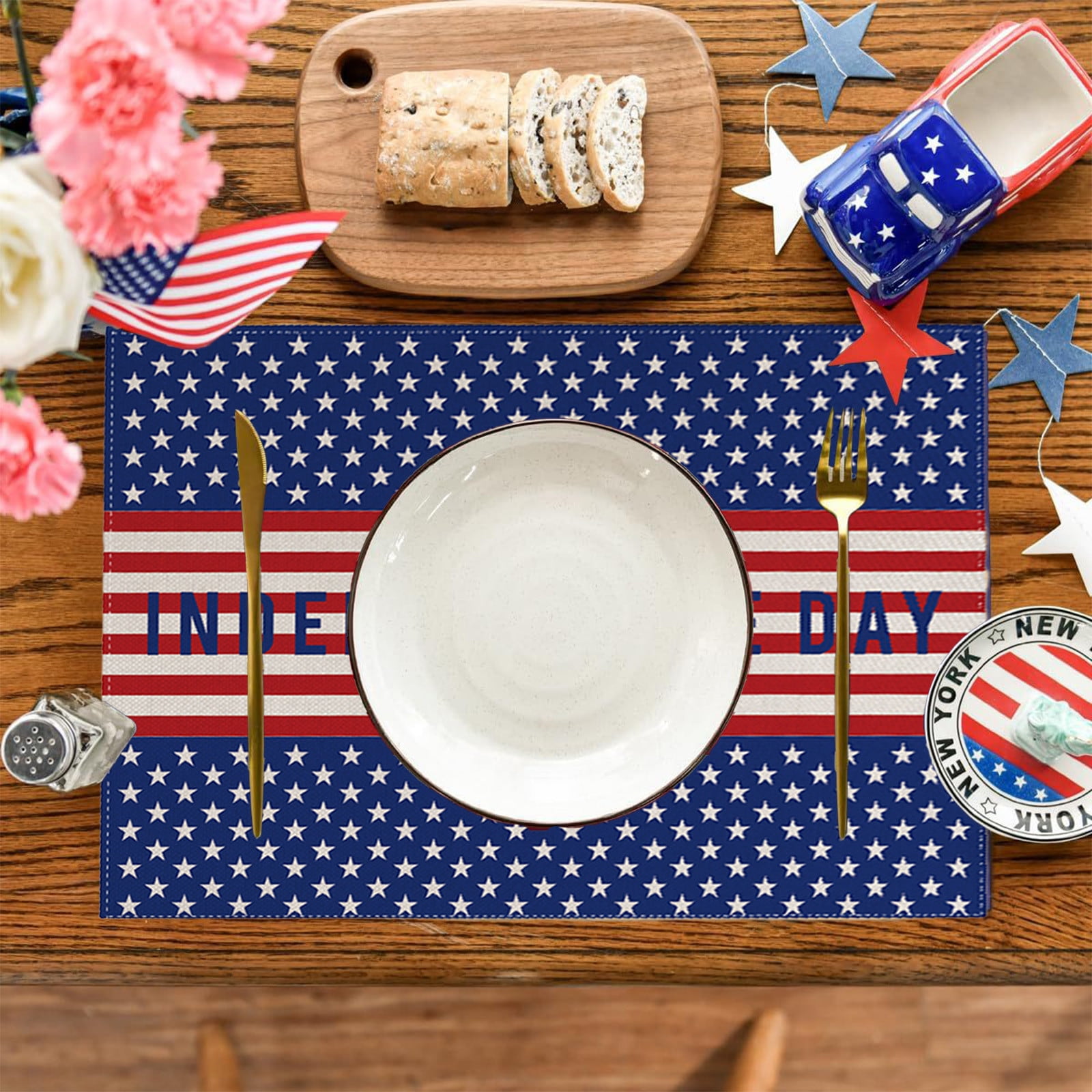 Tao Tao Independence Day Patriotic Placemats And Coasterss Heat ...