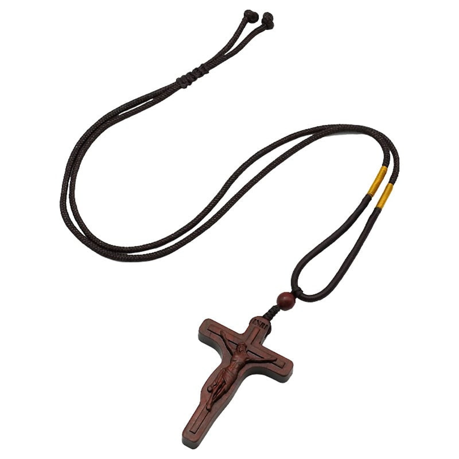Tao Tao Jesus Cross Wooden Necklace,Cross Pendant Necklace,Wood Cross ...