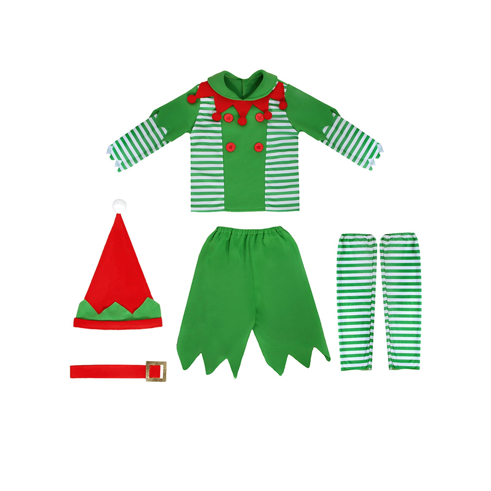 Tao Tao Kids Boys Girls Elf Clothes Dress Up Christmas Santa Helper ...