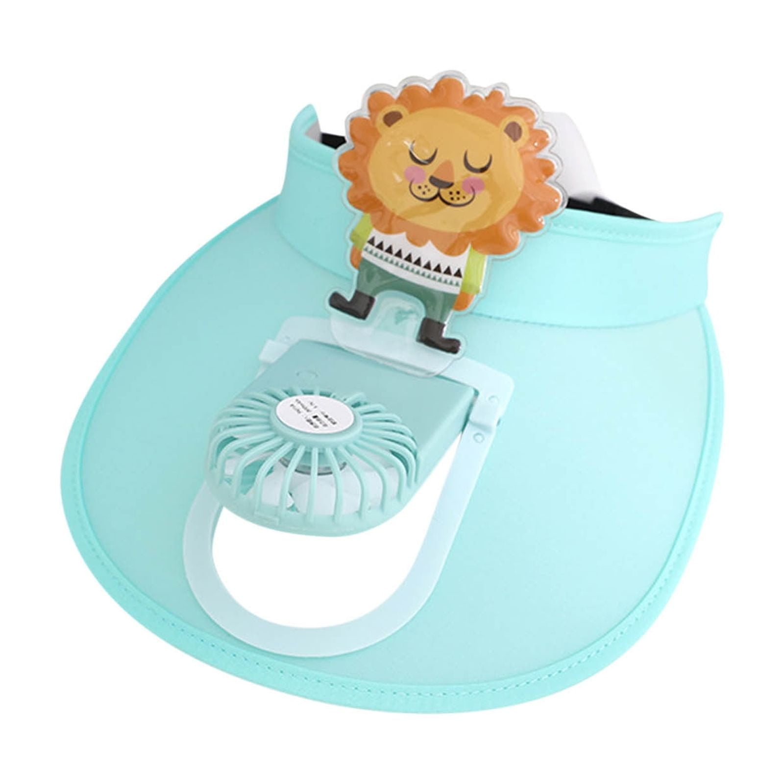 Tao Tao Kids Lion Sun Visor Hat With Fan, Fan Visor Hat Summer Cooling ...