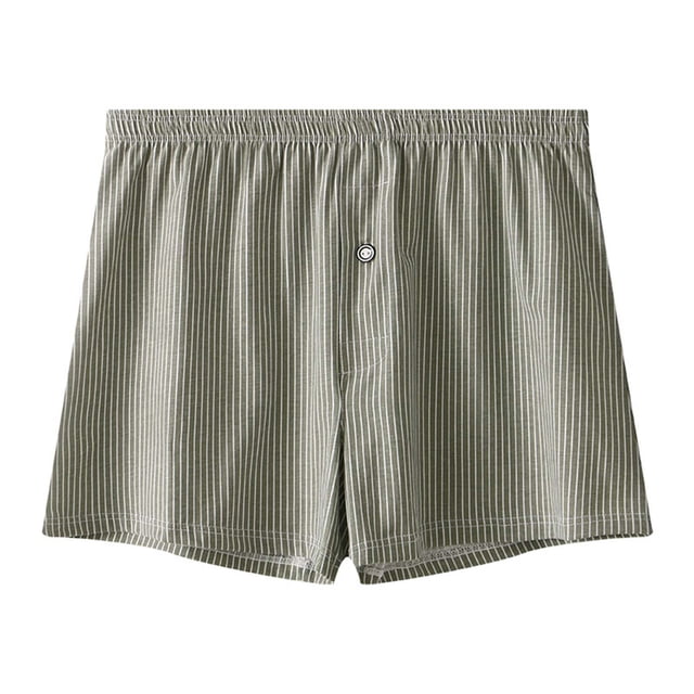 Tao Tao Mens Boxer Shorts Funny Boxers Sleep Short Plaid Cotton Loose ...