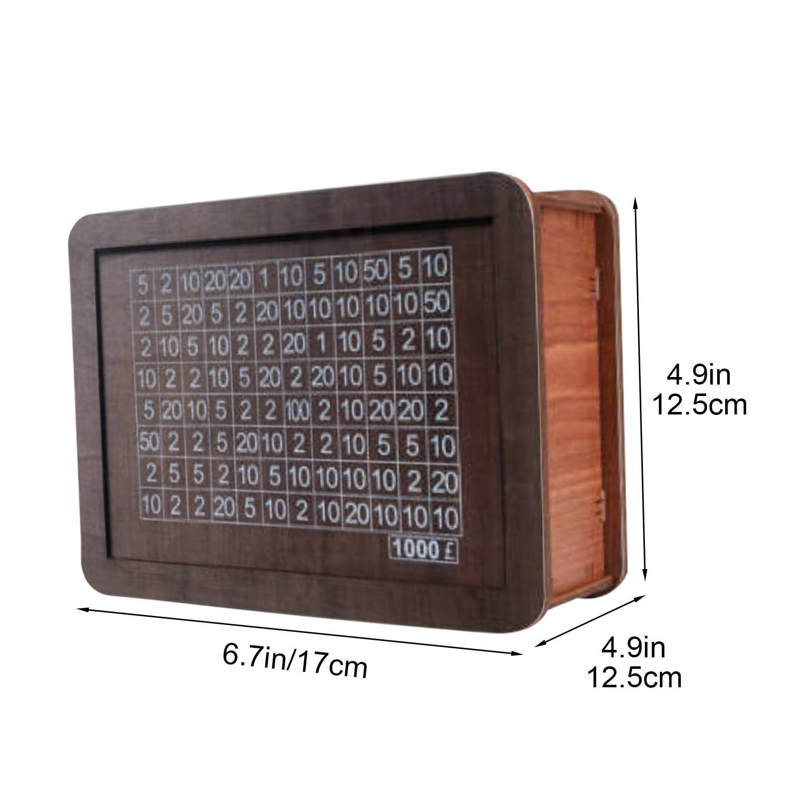 Tao Tao Money Saving Box,Wooden Money Box,Savings Box,with Money Target ...