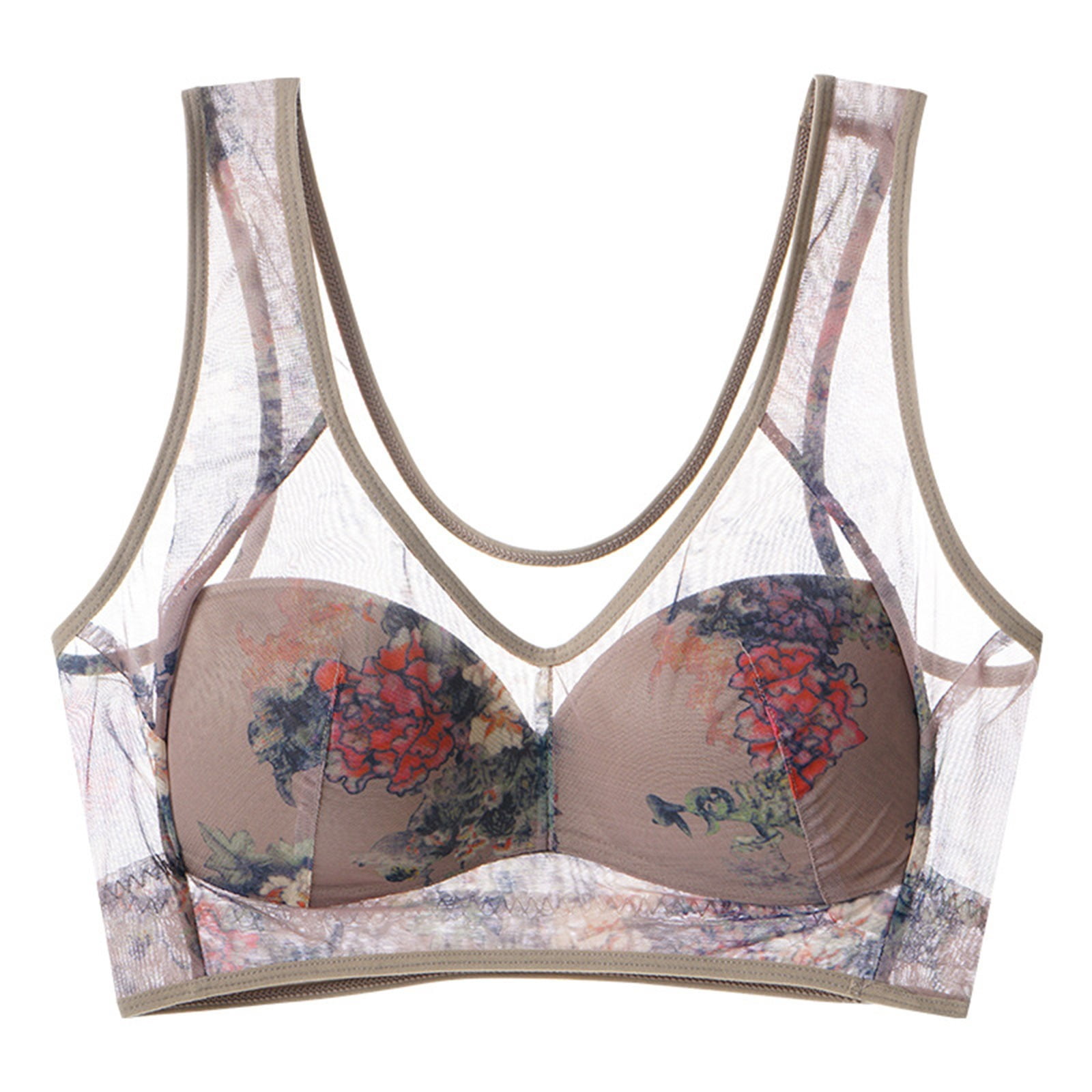 Tao Tao New Ice Silk Lace Cooling Comfort Bra, Seamless Wireless Push ...