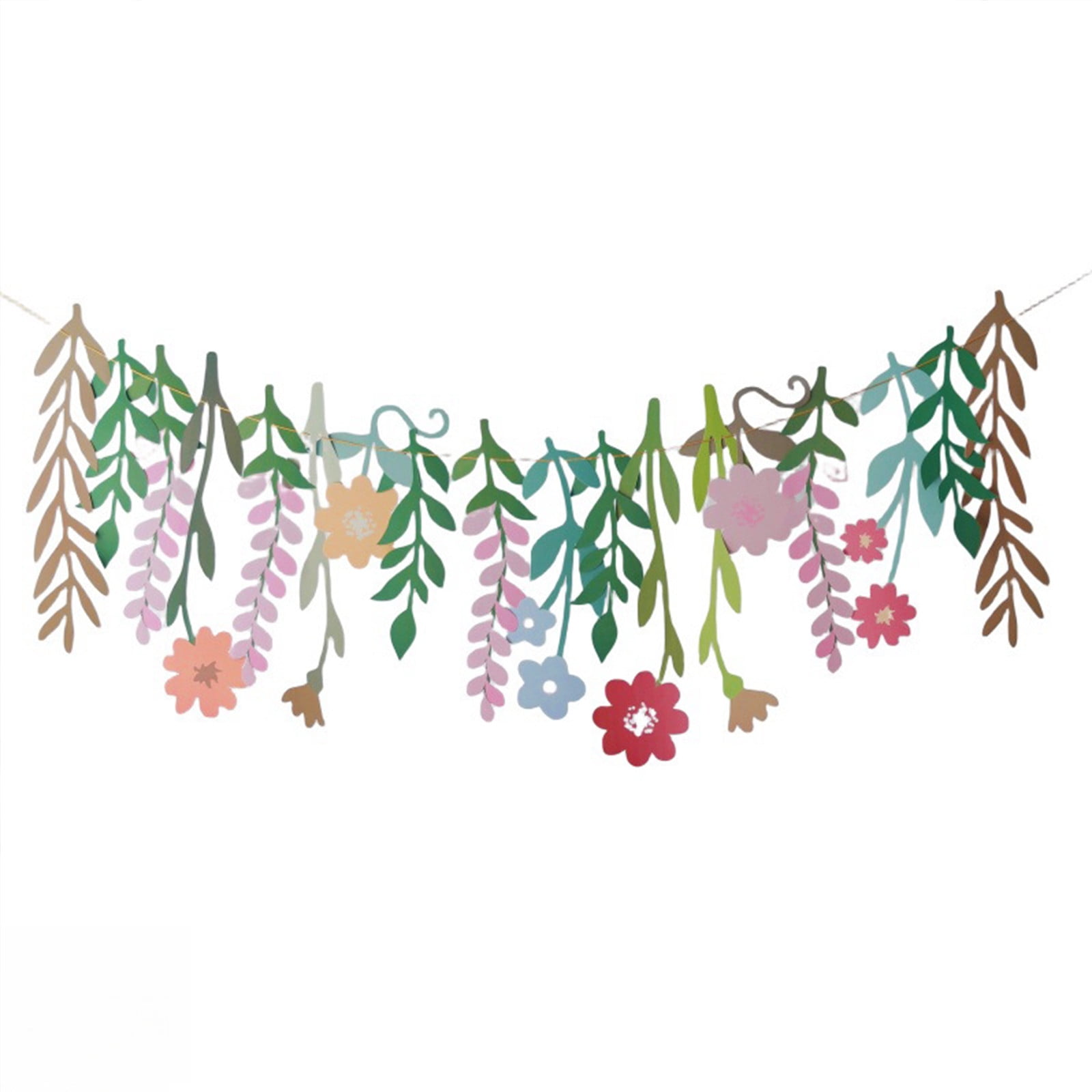 Tao Tao Paper Flower Garland Paper Leaves Banner Decorations Wall ...