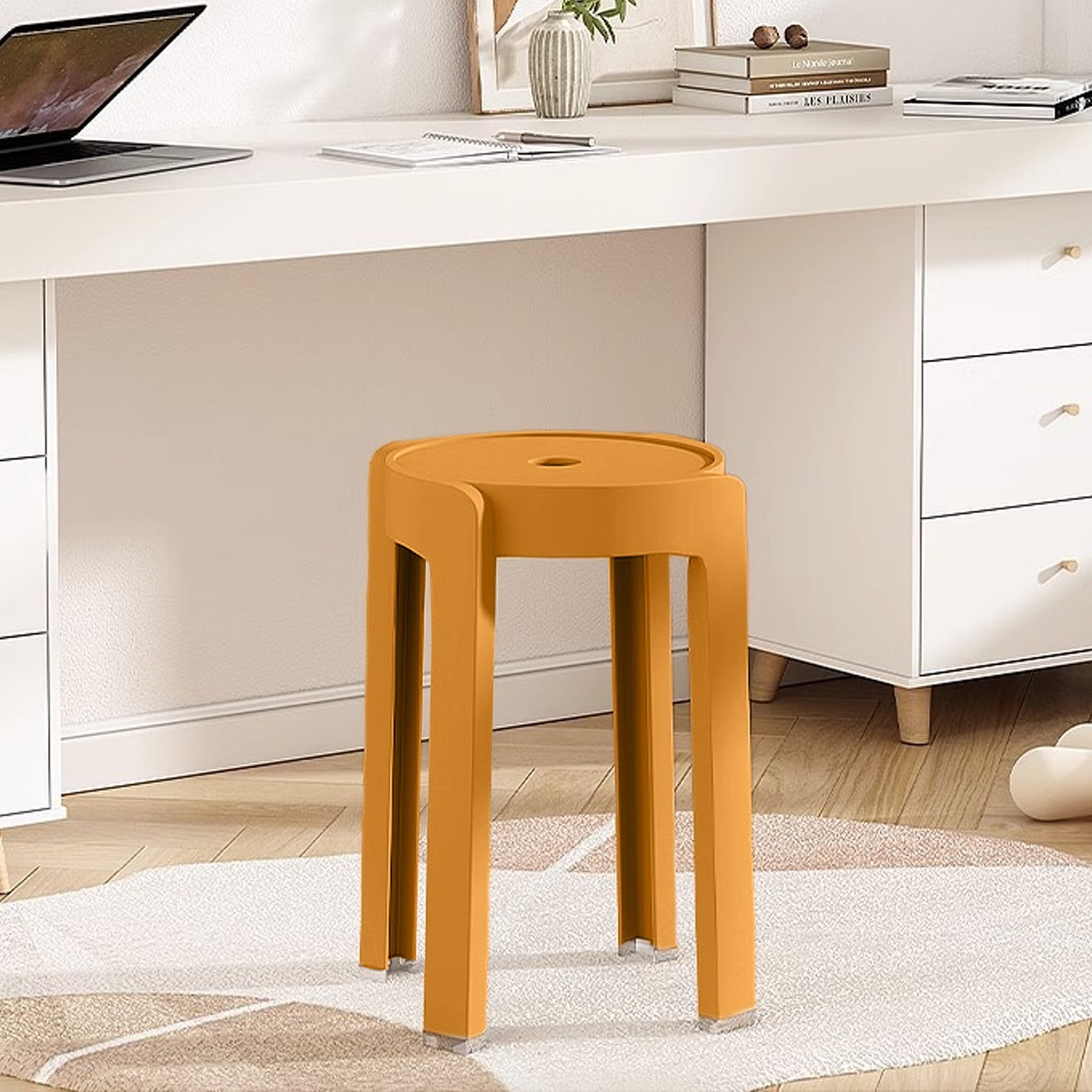 Tao Tao Plastic Stackable Stools 18 Inch Portable Nesting Table Stools ...