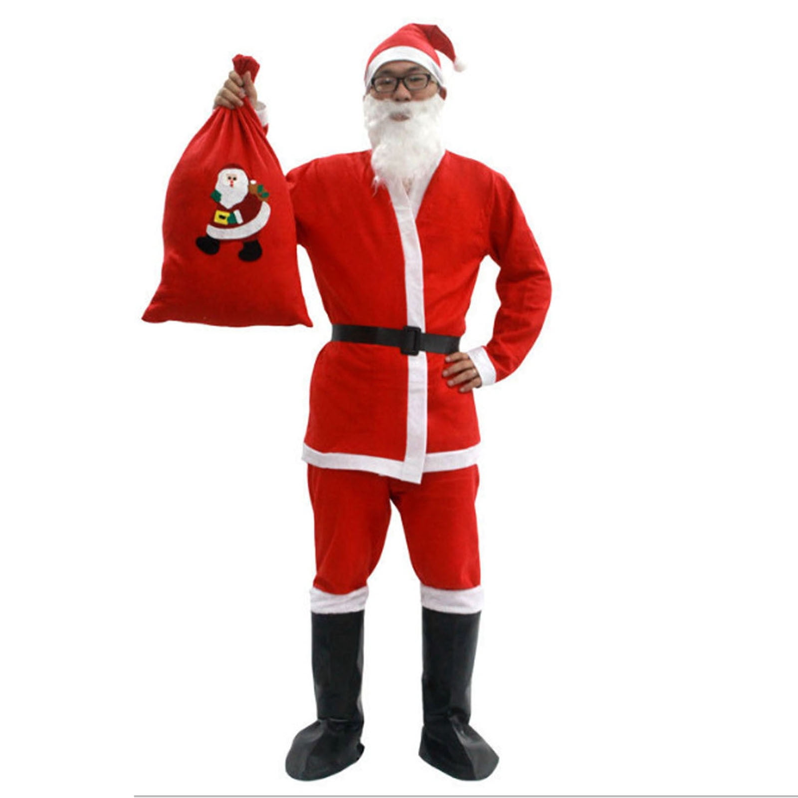 Tao Tao Plus Size Santa Claus Clothes For Adult,Classic Santa Claus ...
