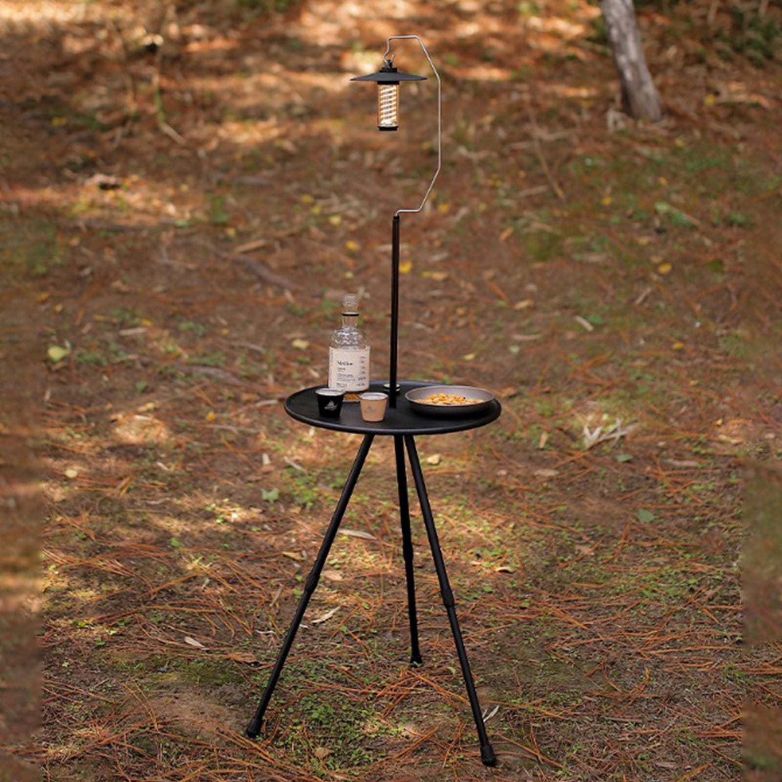 Tao Tao Round Camp Table With Retractable Legs And Carry Bag, Height ...