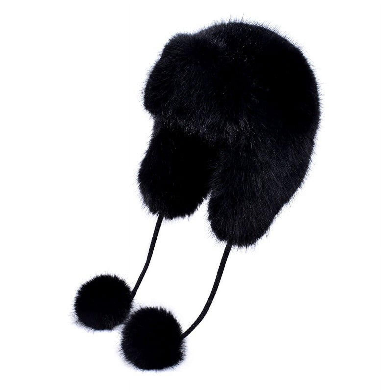 Tao Tao Winter Trapper Hat For Women Warm Faux Fur And Leather ...