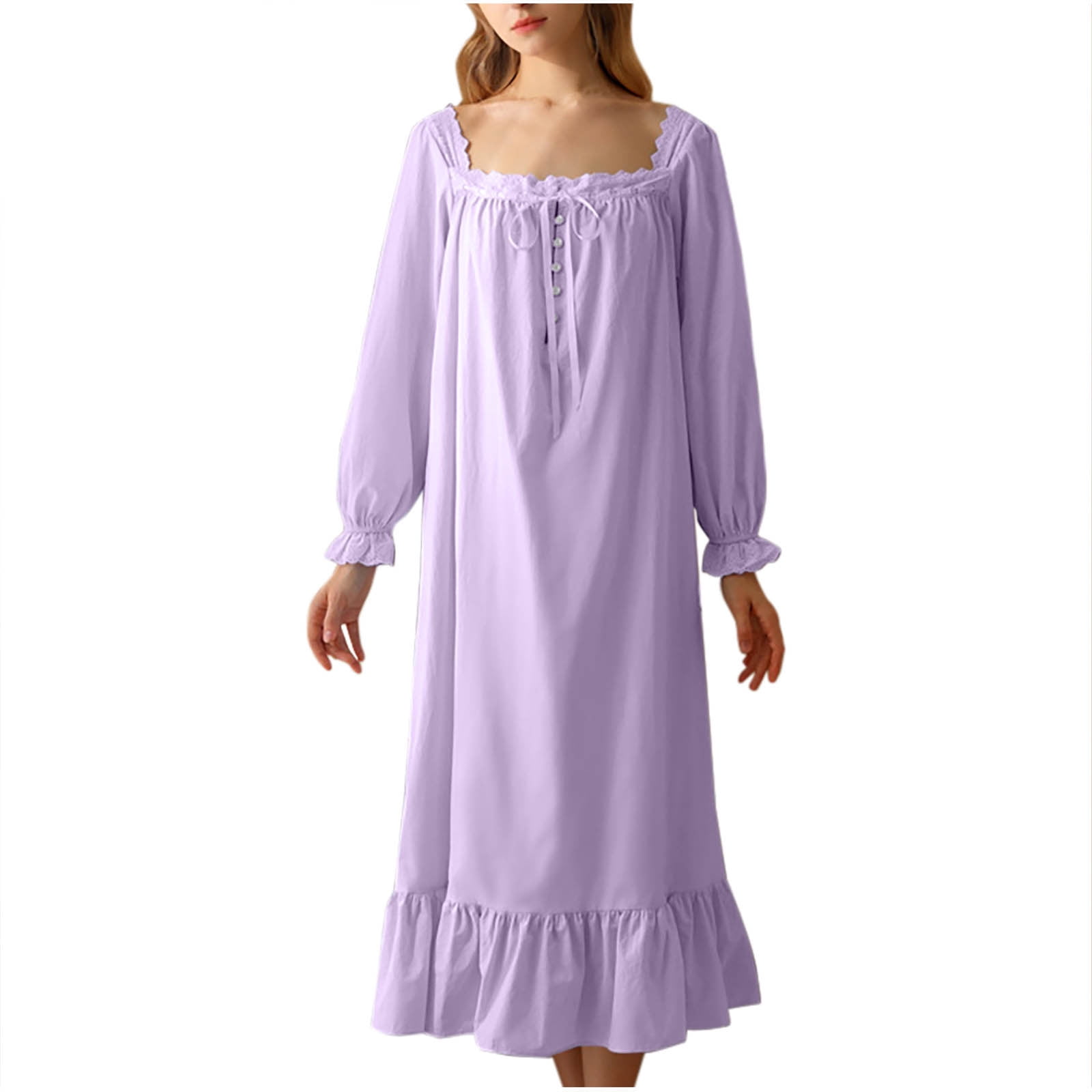 Tao Tao Women's Victorian Cotton Nightgown Vintage Princess Style ...