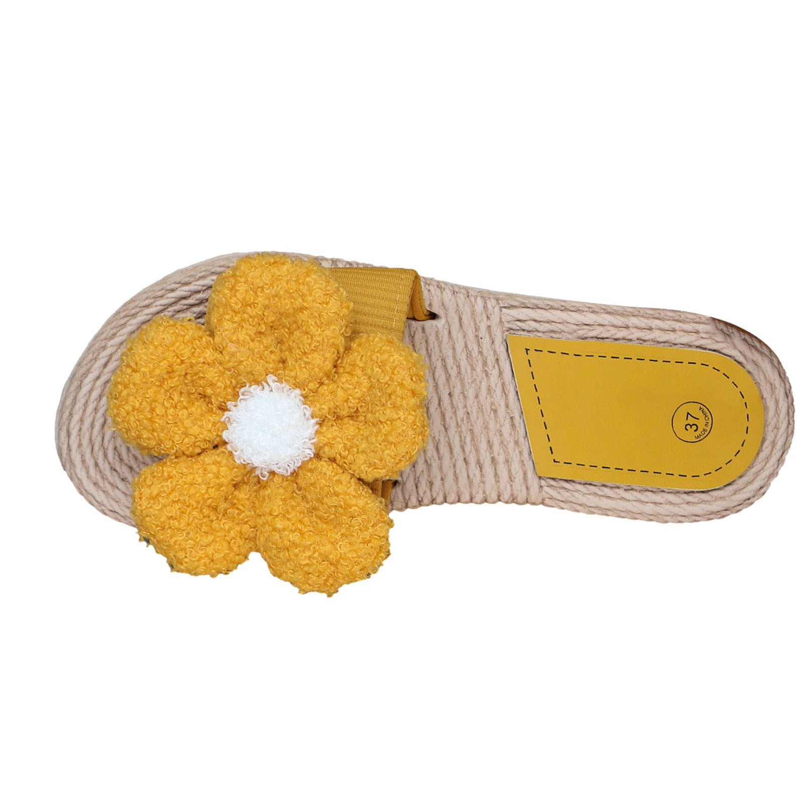 Tao Tao Women's Hemp Rope Soles With Large Flowers Are Stylish And ...