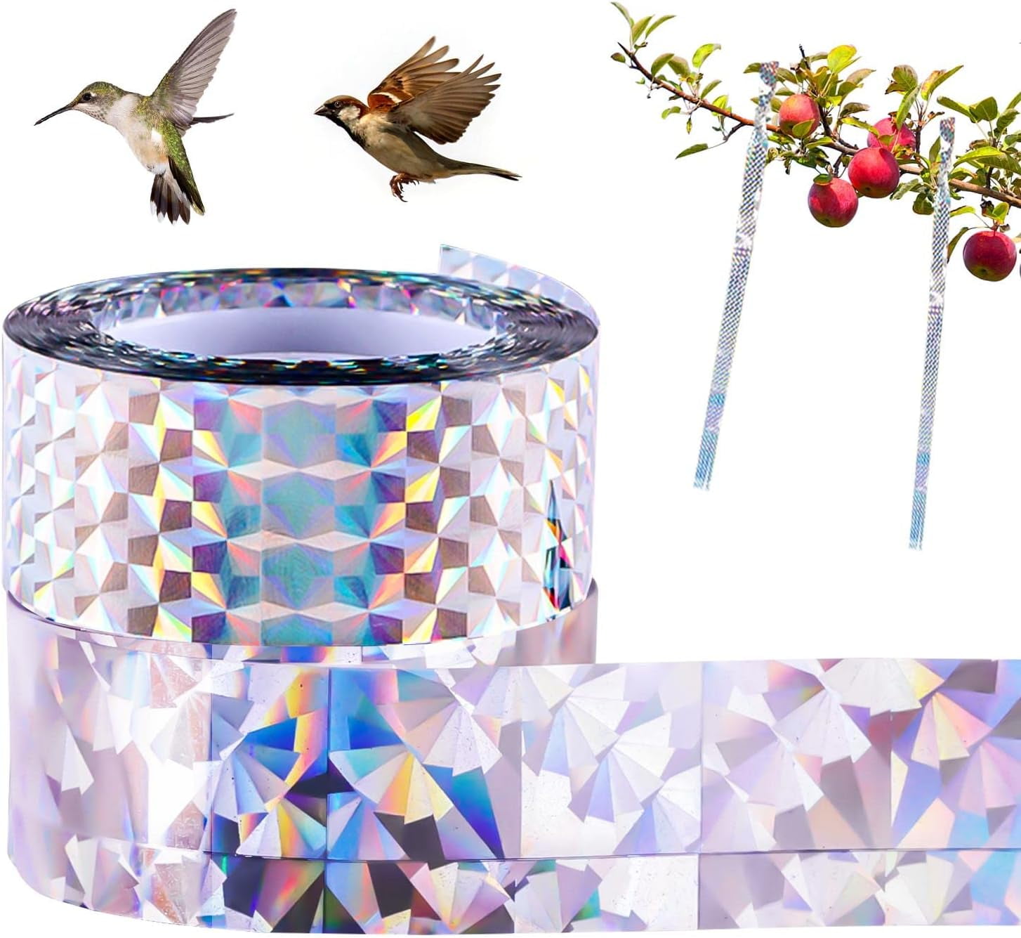 Tao Yuan 164 Foot Bird Scare Tape, Bird Woodpecker Deterrent Bird Scare ...