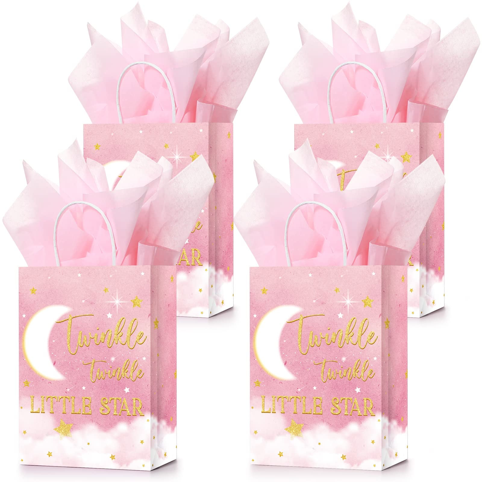 TaoBary 16 Pcs Twinkle YPF5 Twinkle Little Star Gift Bags with 16 ...
