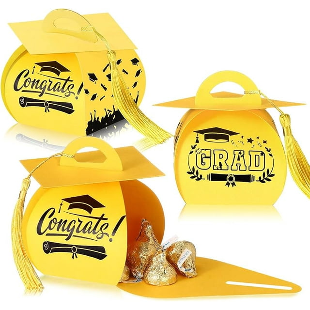 TaoBary 30 Pcs Graduation Cap Gift Boxes Graduation Decorations Class ...