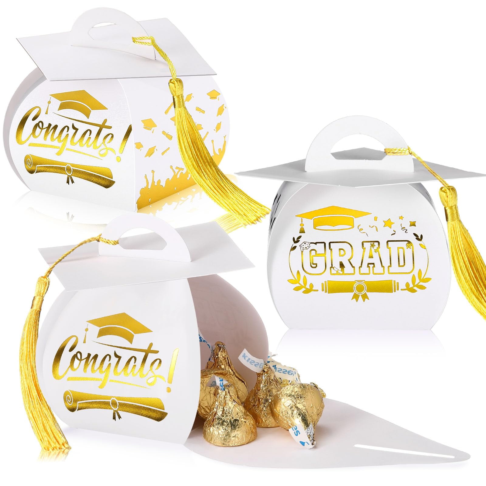 TaoBary 30 Pcs Graduation SSF20 Cap Gift Boxes Graduation Decorations ...