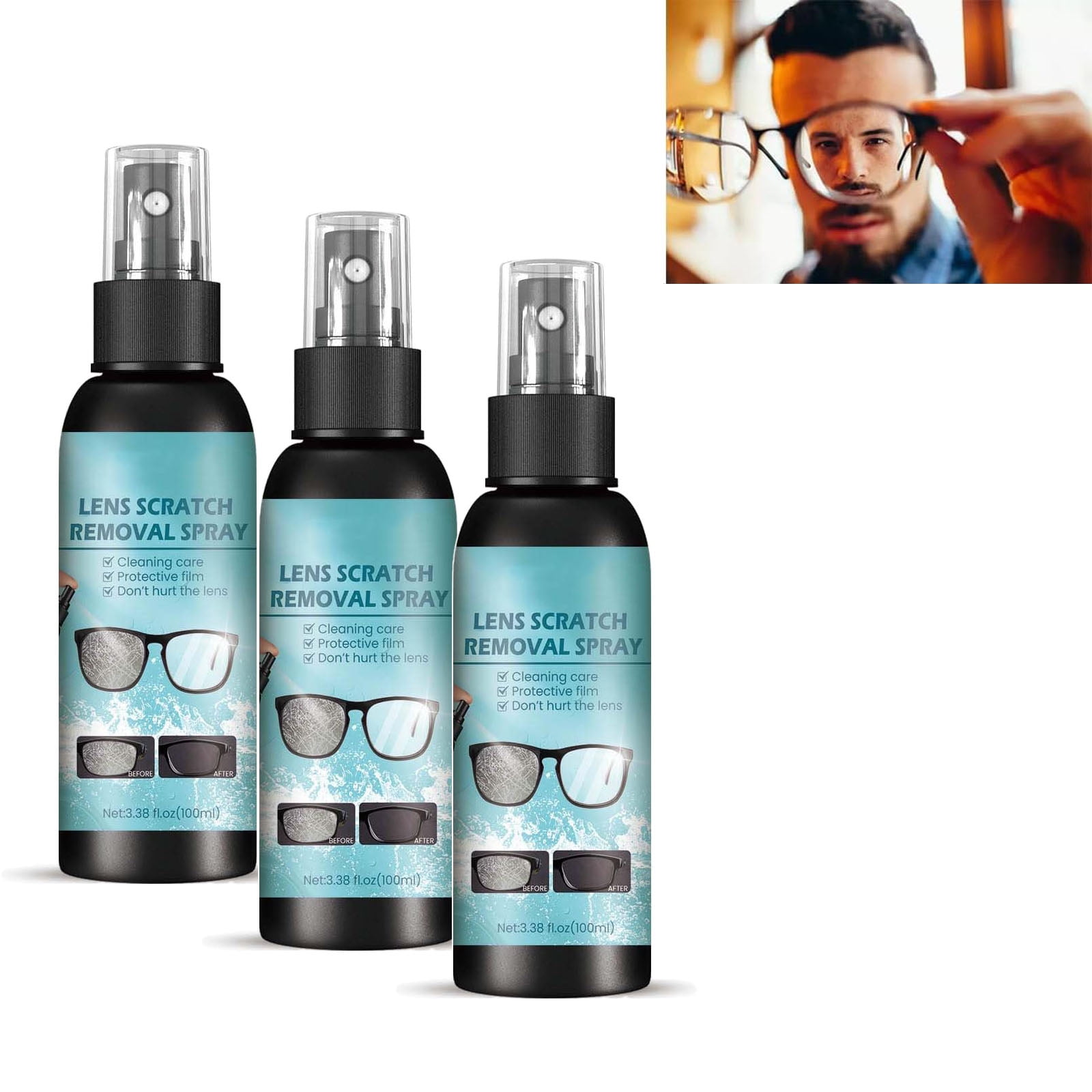 TaoLeHui 2025 New Lens Scratch Removal Spray,Eye Glass Cleaners Spray ...