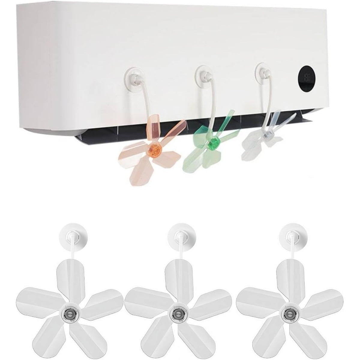 TaoLeHui‌ AC Vent Deflector – 3-Piece Air Conditioner Wind Deflector ...