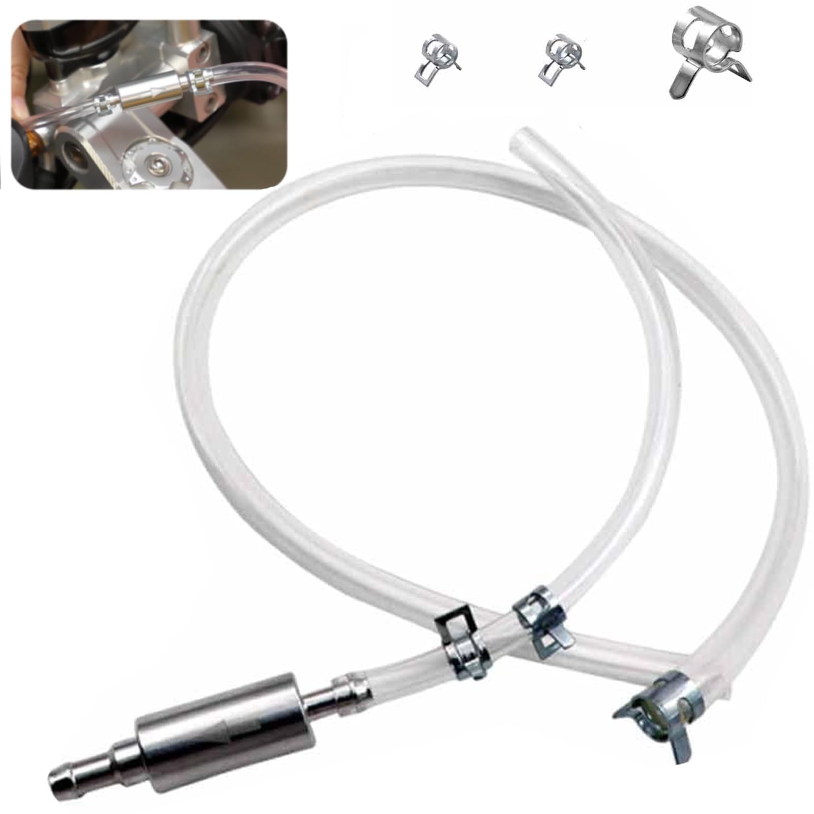 TaoLeHui Brake Bleeder Hose One Way Check Valve Tube Bleeding Tool Kit ...