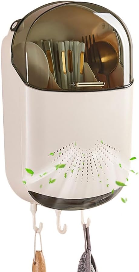 TaoLeHui Cutlery Drainer Wall Mounted Kitchen Utensil Holder Kitchen ...