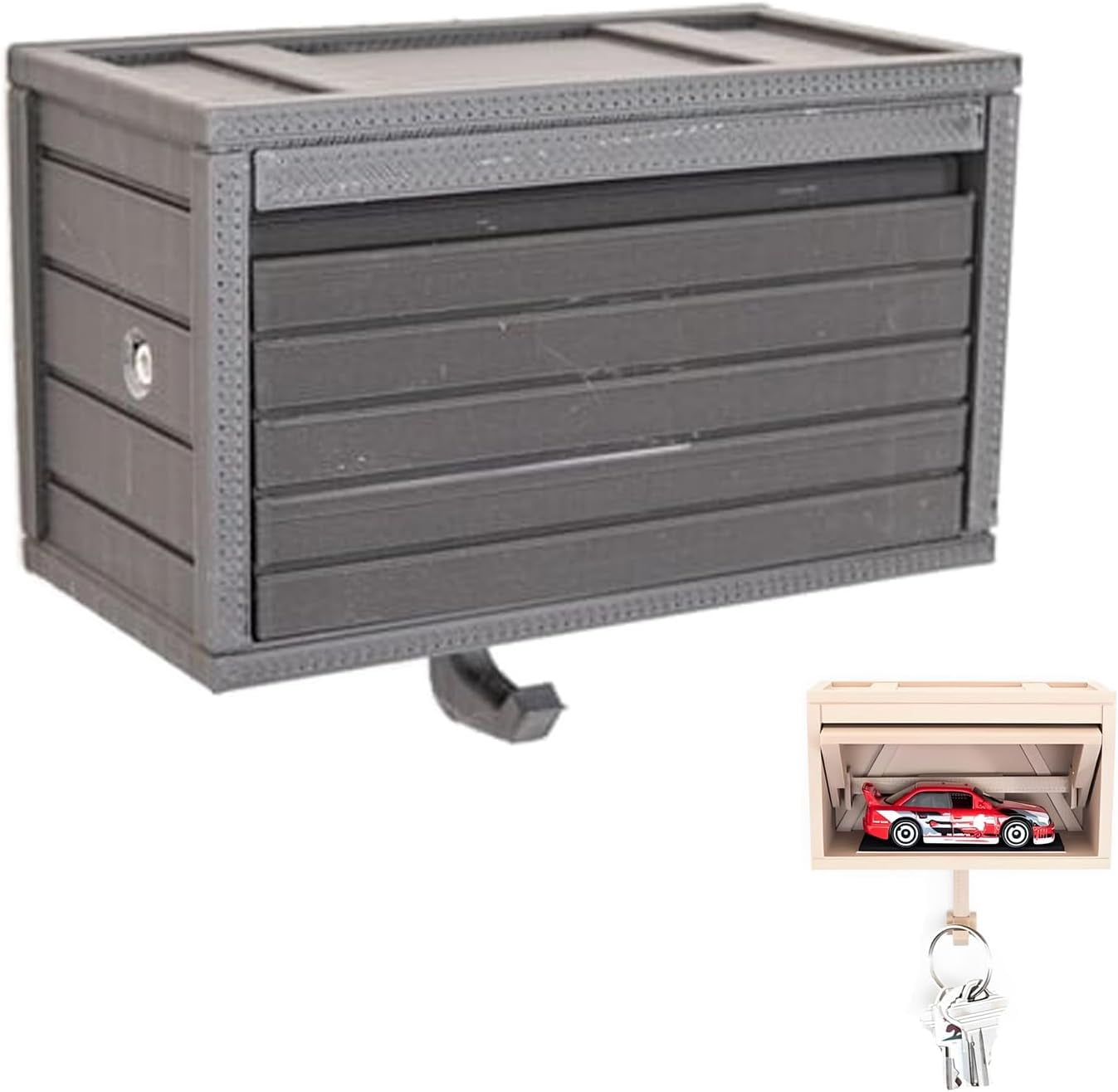TaoLeHui Interactive Car Garage Key Organizer – 3D-Printed Wall-Mounted ...