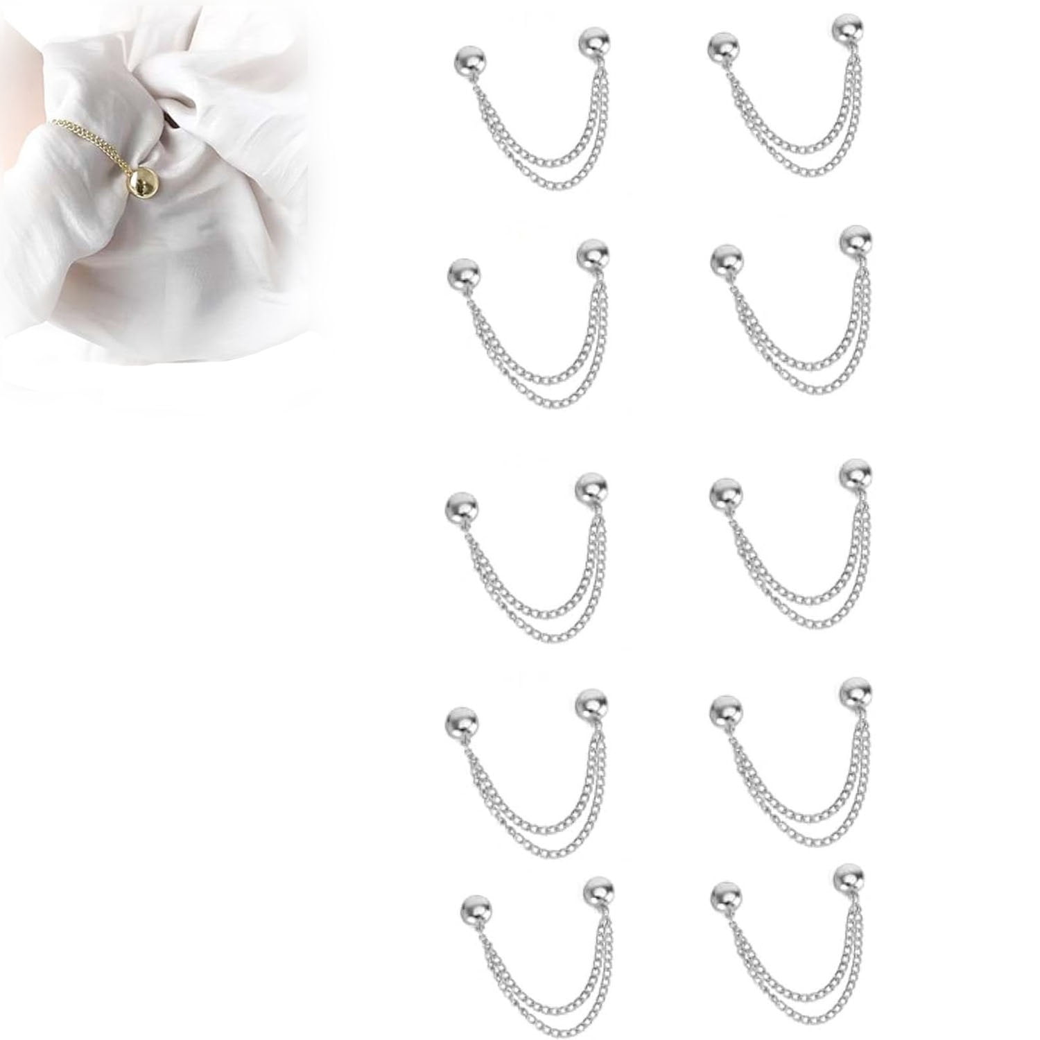 TaoLeHui Multi-Function Magnetic Clothing Clips 10PCS - Instant Fit for ...