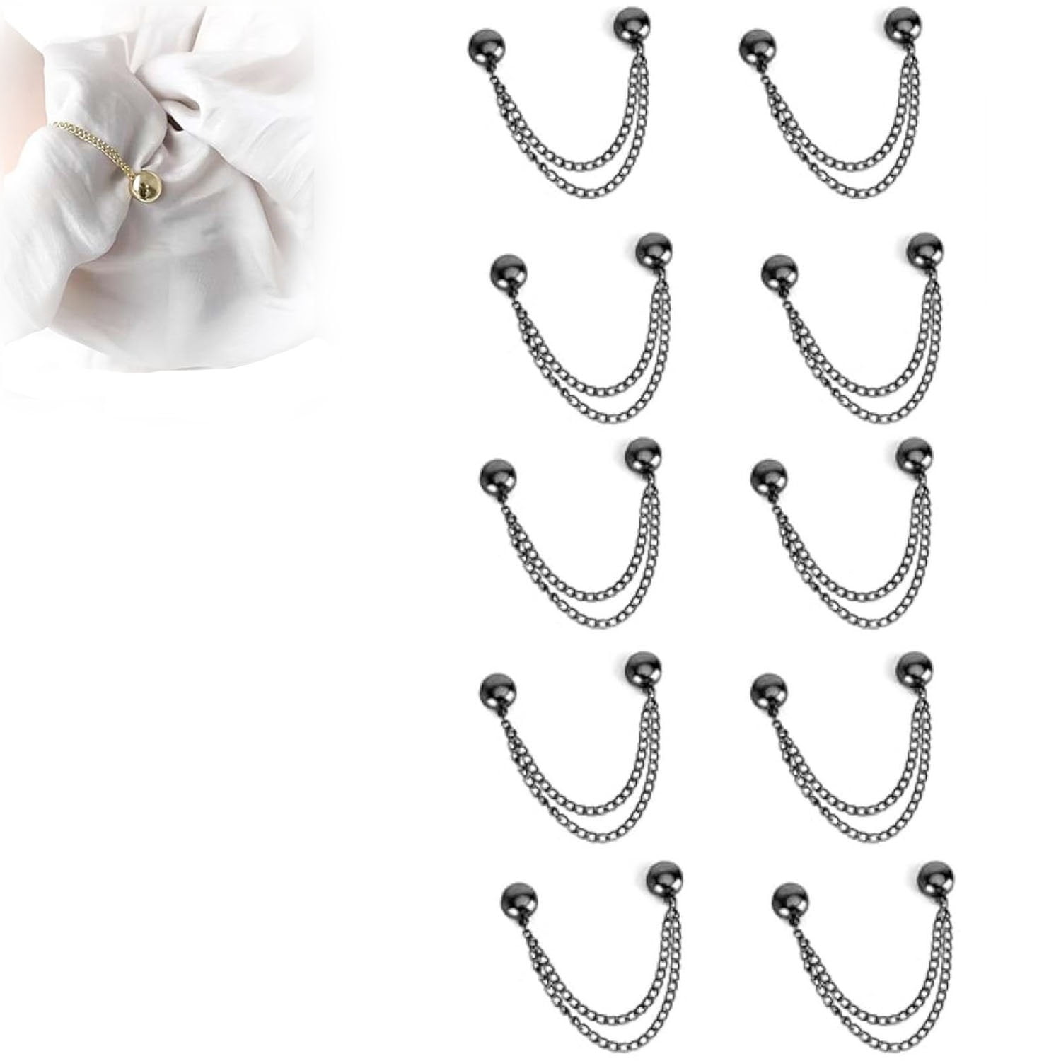 TaoLeHui Multi-Function Magnetic Clothing Clips 10PCS - Instant Fit for ...