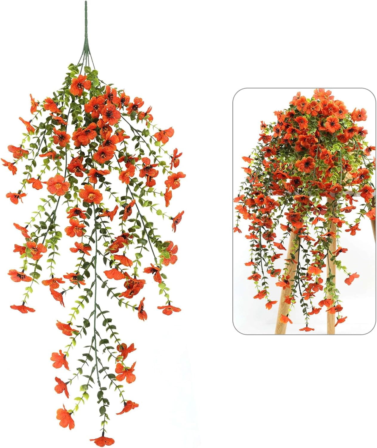 TaoLeHui Multi-Scene Fake Hanging Flowers – Realistic Silk Rattan Vines ...
