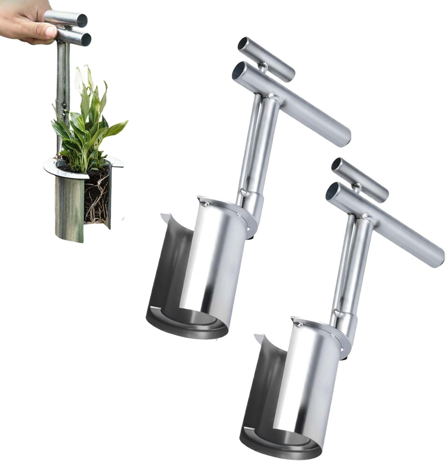 TaoLeHui Stainless Steel Bulb Planter Tool - Heavy Duty Bulbs Digger ...