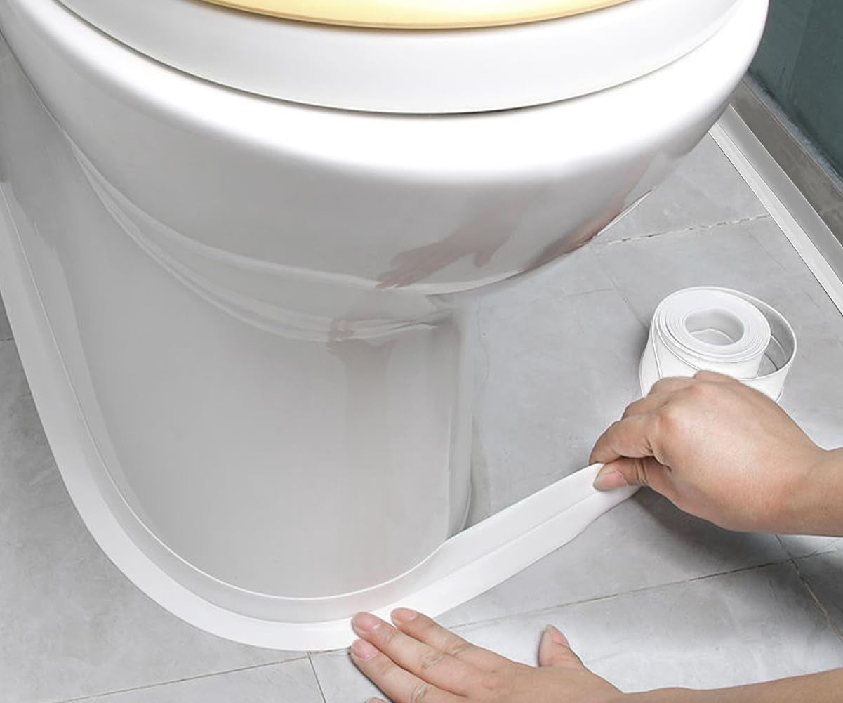 TaoLeHui White Caulk Tape Waterproof Self Adhesive, Peel & Stick ...