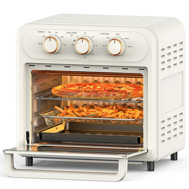 TaoTronics Air Fryer Toaster Oven | 1700W 14.8QT | 5 in 1 Toaster Oven Countertop with Oil-Less ...