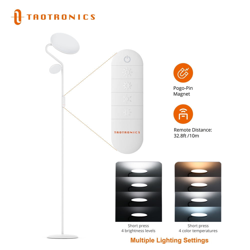 TaoTronics 36W LED Floor Lamp, Mother Daughter Lamp with 4 Color Temps ...