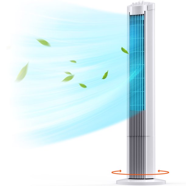 TaoTronics Tower Fans for Home, 36" Standing Floor Fan, 90° Oscillating ...