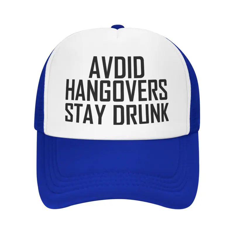 Taoarlpo Avoid Hangovers Stay Drunk - Alcohol Beer - Adult Trucker Cap ...