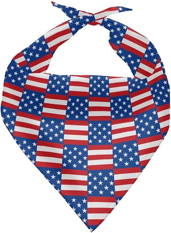 Taoarlpo Green Camouflage US Flag Design Dog Bibs Softy Kerchief for ...
