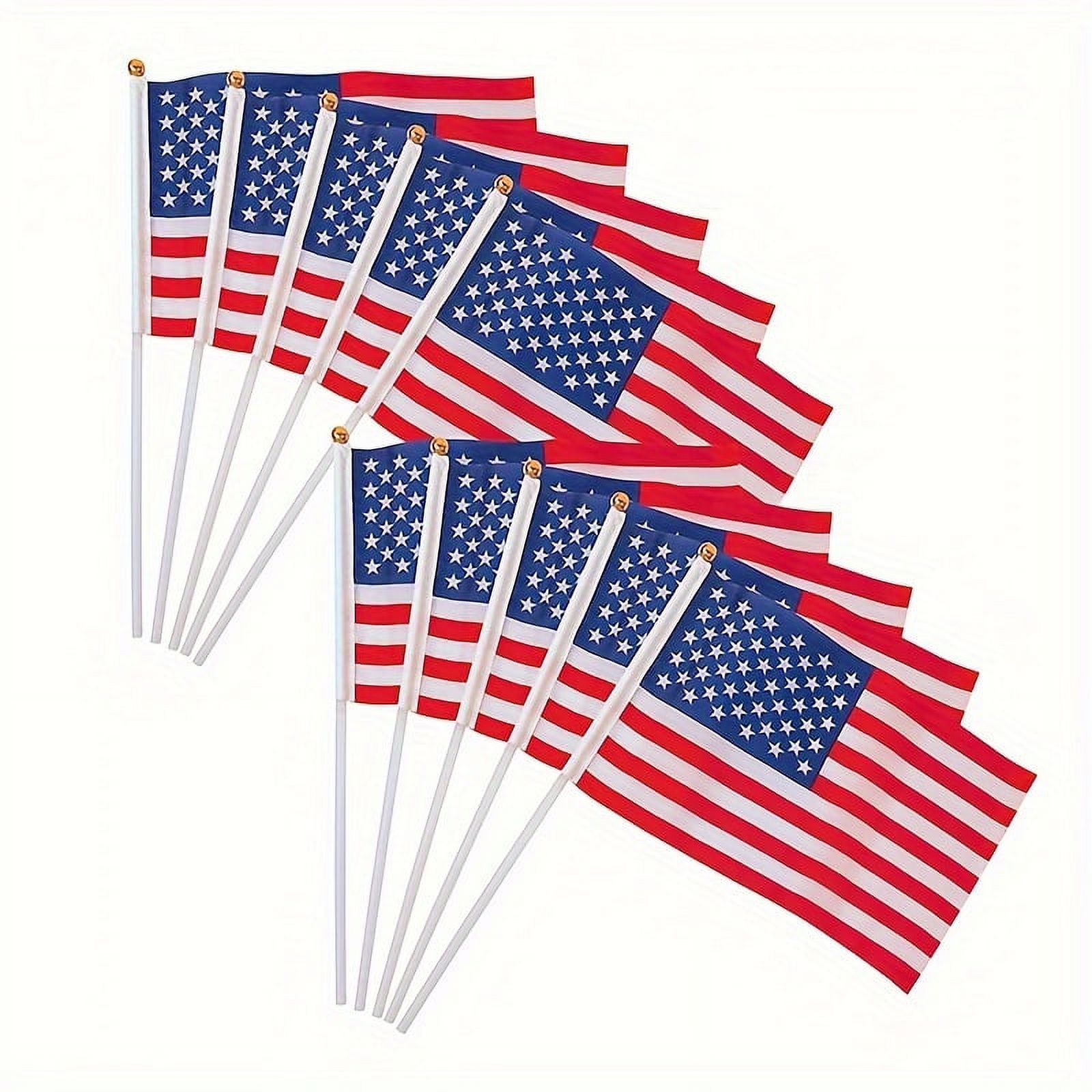 Taoarlpo Independence Day American Handheld Flags 5.51 * 8.27inch ...