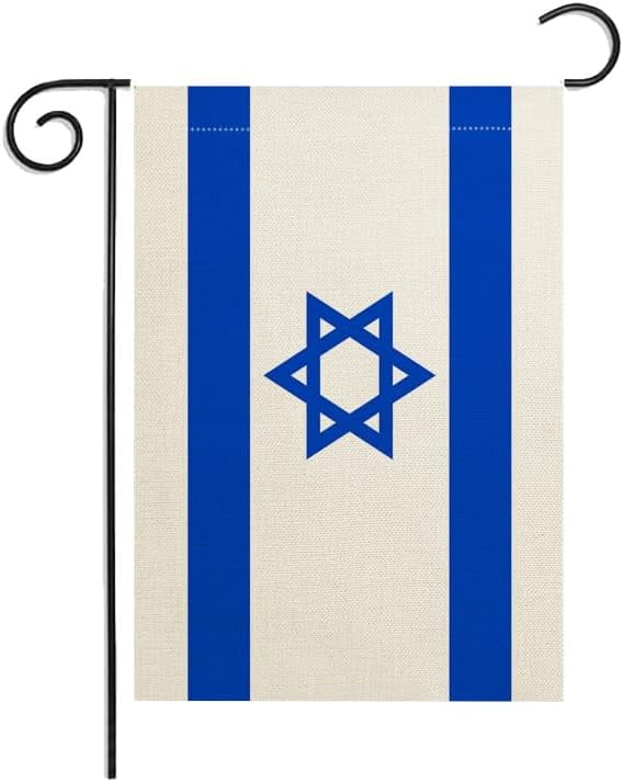 Taoarlpo Israel Flag Israeli Garden Countries Flag,Double-Sided Flax ...