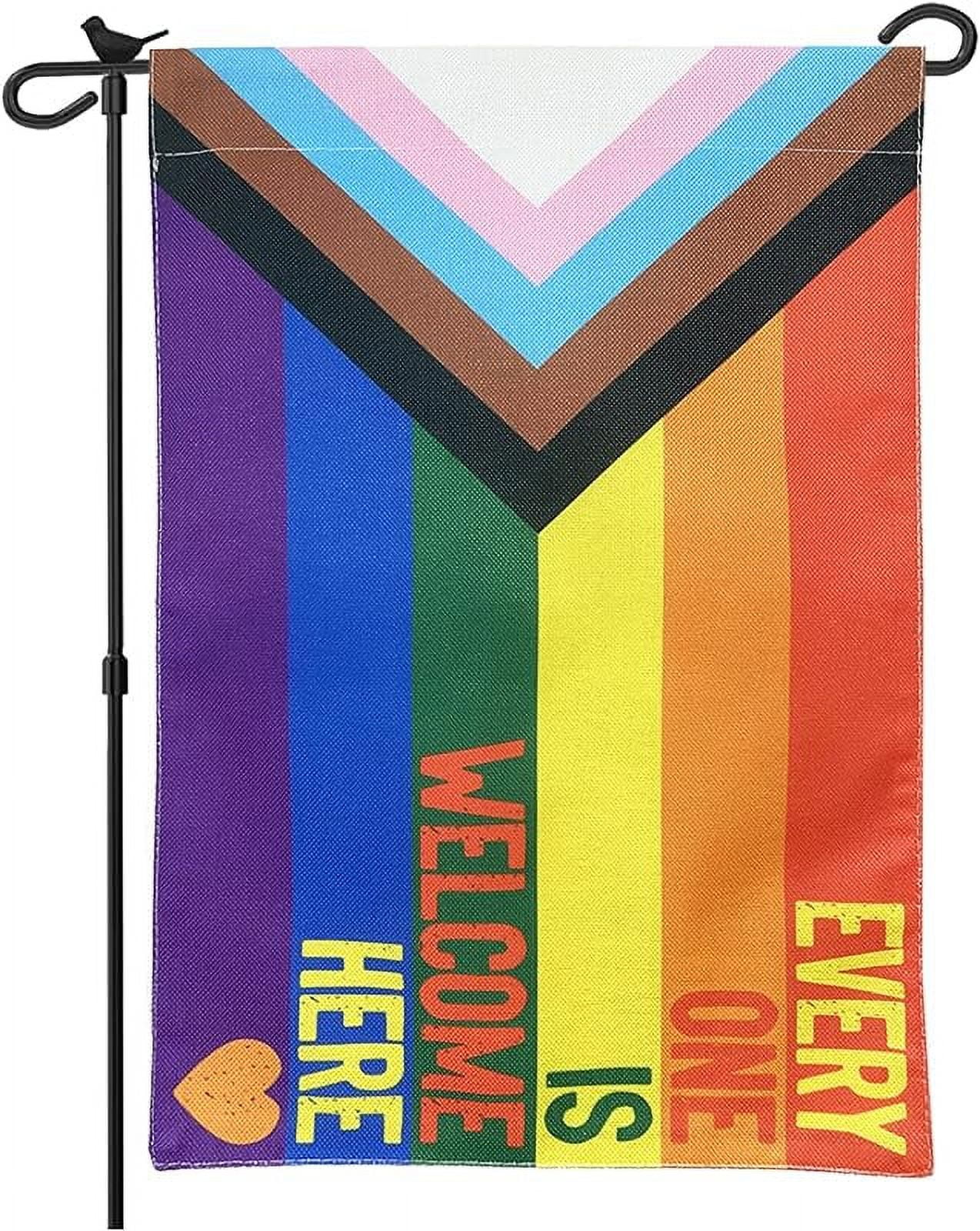 Taoarlpo Pride Garden Flag - Small Rainbow LGBT Flags 12x18 Inch Gay ...