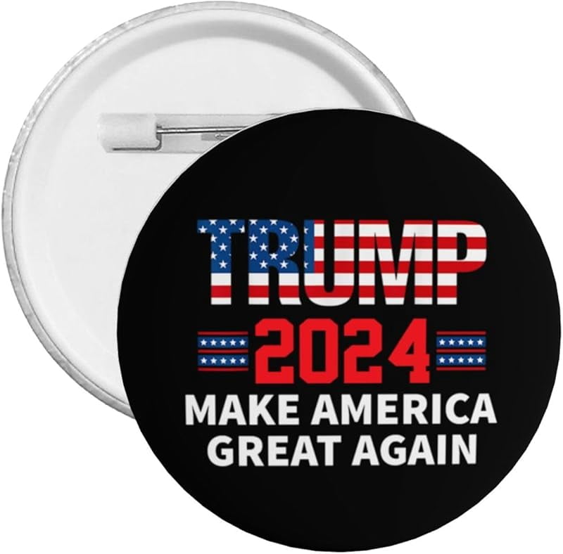 Taoarlpo Round Badges,Trump 2024 MAKE AMERICA GREAT AGAIN! Button Pins ...
