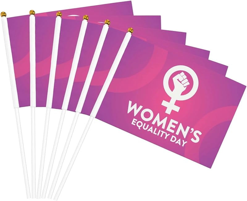 Taoarlpo Women’s Equality Day 2023 Small Flags On Stick Mini Hand Held ...