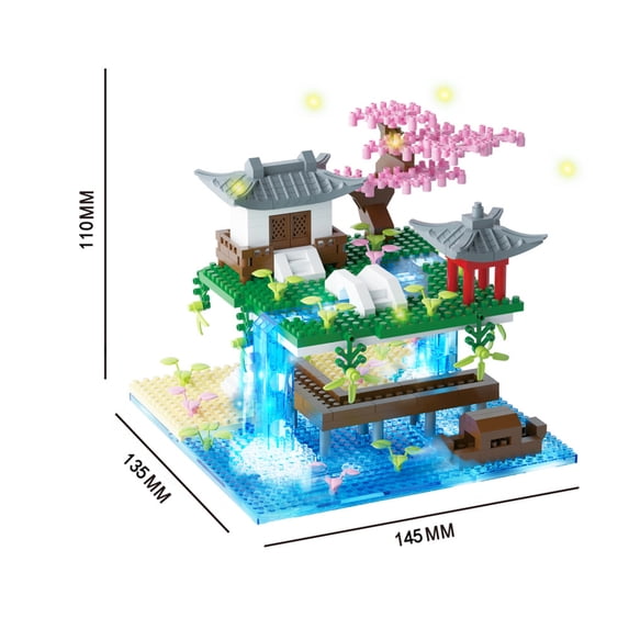 Taohuatan Lake Themed Micro Brick Building Blocks Set, Adult Creative ...