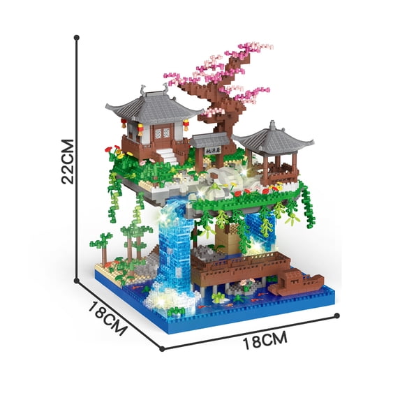 Taohuatan Lake Themed Micro Brick Building Blocks Set, Adult Creative ...